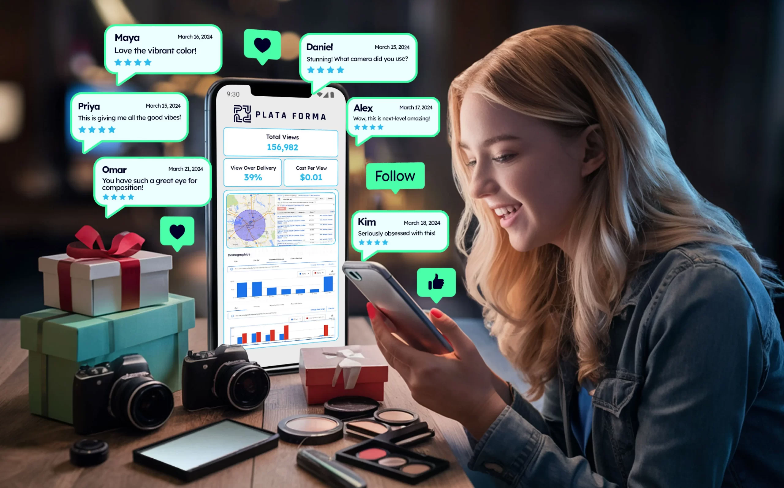 Influencers – Plataforma